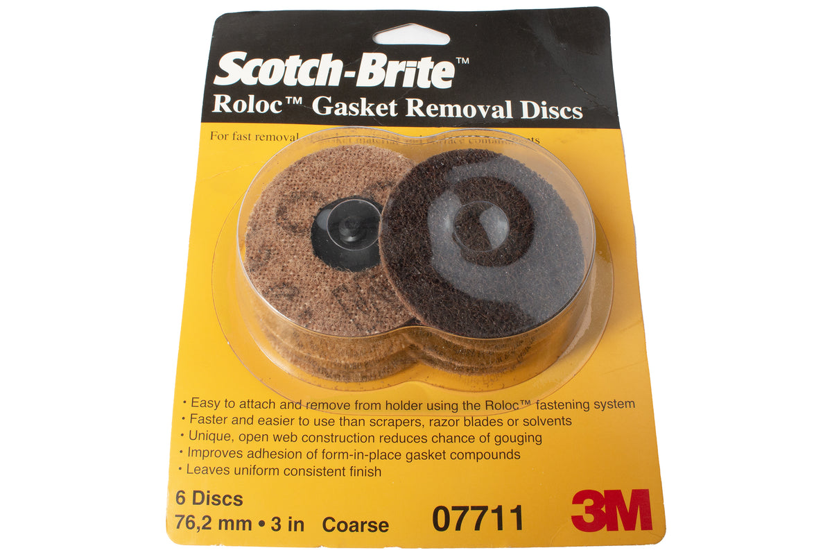3M Scotch-Brite Roloc Gasket Removal Discs Coarse 6 Pack 3" Diameter M ...