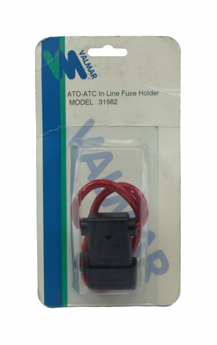 Valmar Marine In-Line Fuse Holder Fits ATO-ATC 30 Amp Fuses 12 Gauge M ...