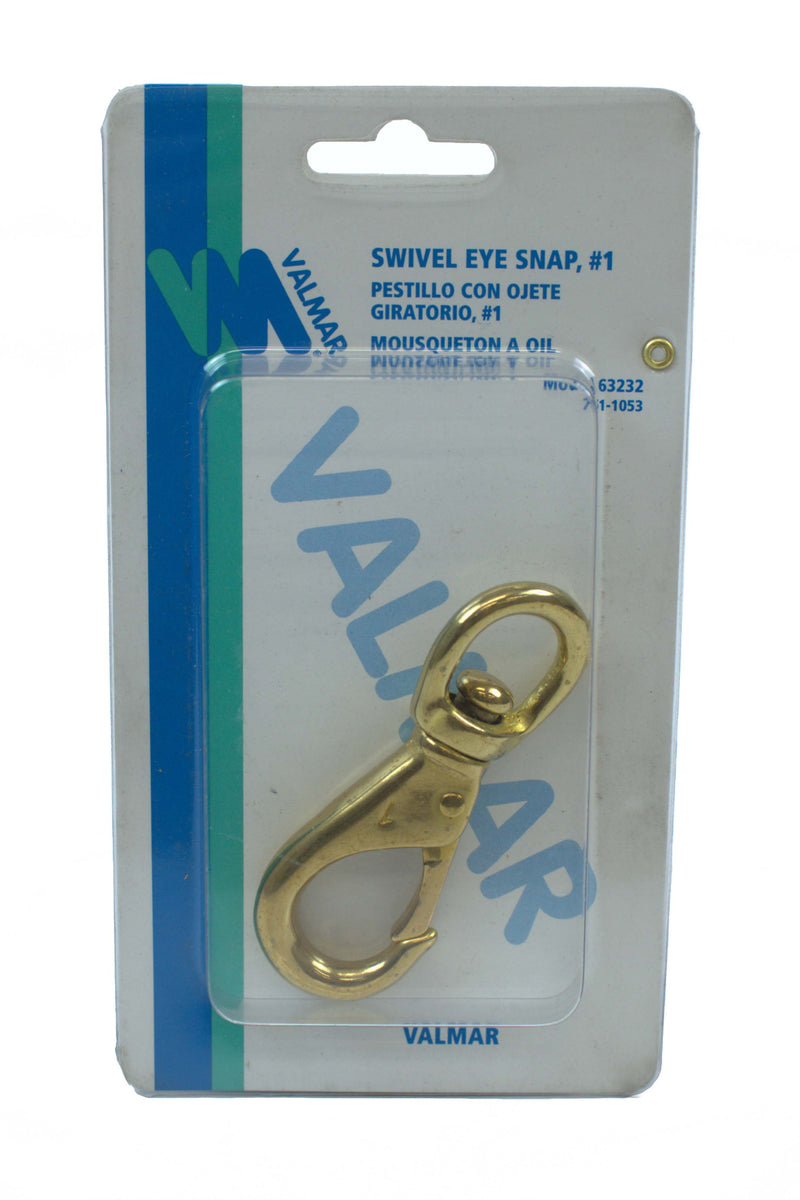 Valmar Rope Swivel Eye Snap Hook 3-1/4" x 3/8" Universal Application M ...