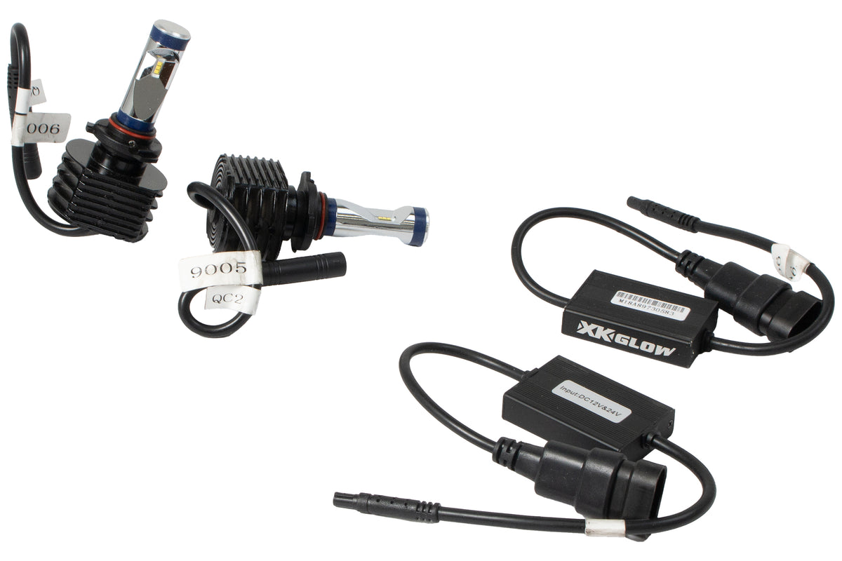 XKGLOW Single Beam 76W CREE LED Fanless Ultra Bright Headlight Set XK0 ...