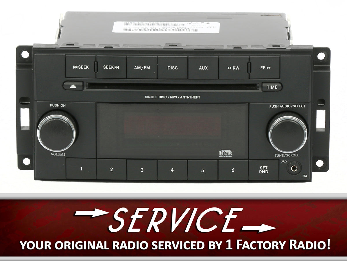 Remanufacture SERVICE for 2012-2016 Dodge Caravan Radio AM FM CD P0509 ...