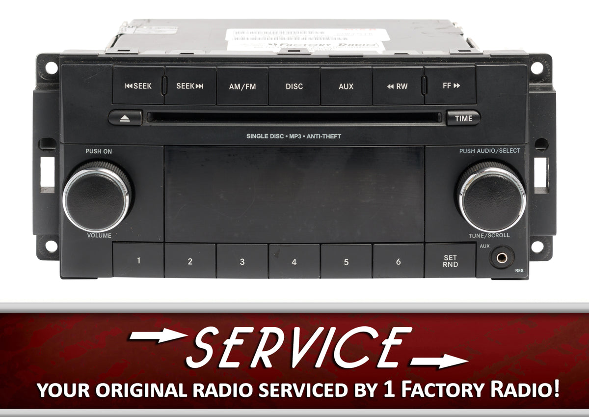 Remanufacture SERVICE for 2012-14 Jeep Wrangler Radio AM FM CD P050911 ...