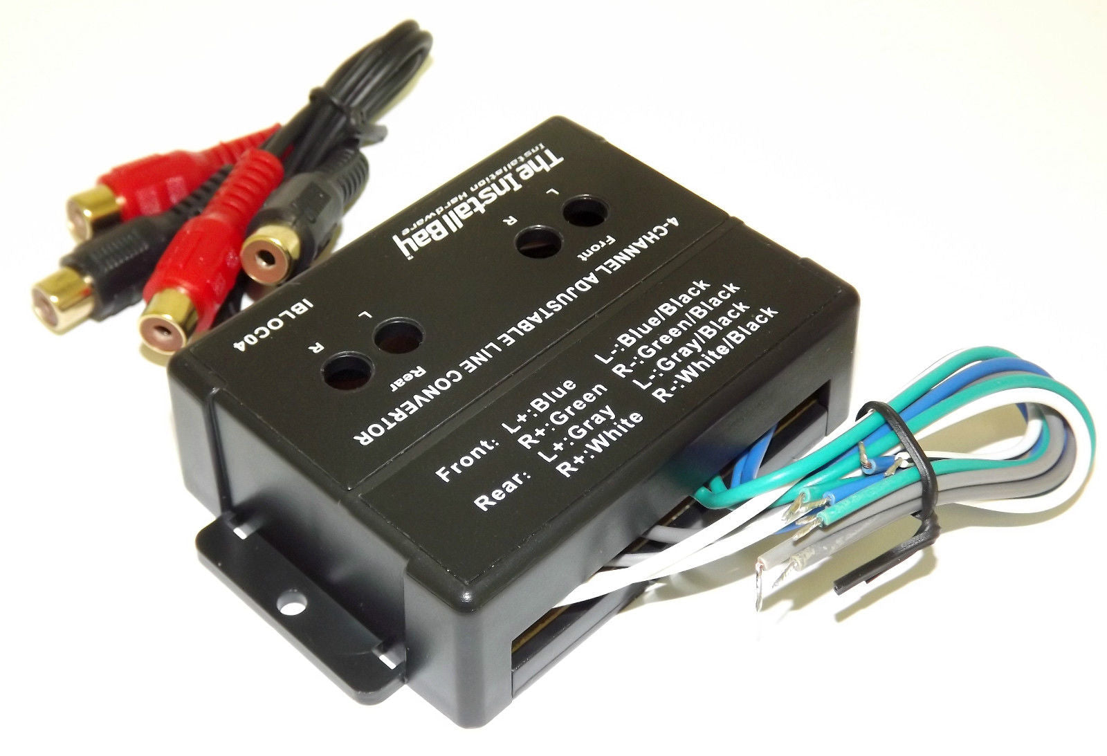 4 Channel Adjustable RCA Line Convertor Low to High Impedance Amplifie ...
