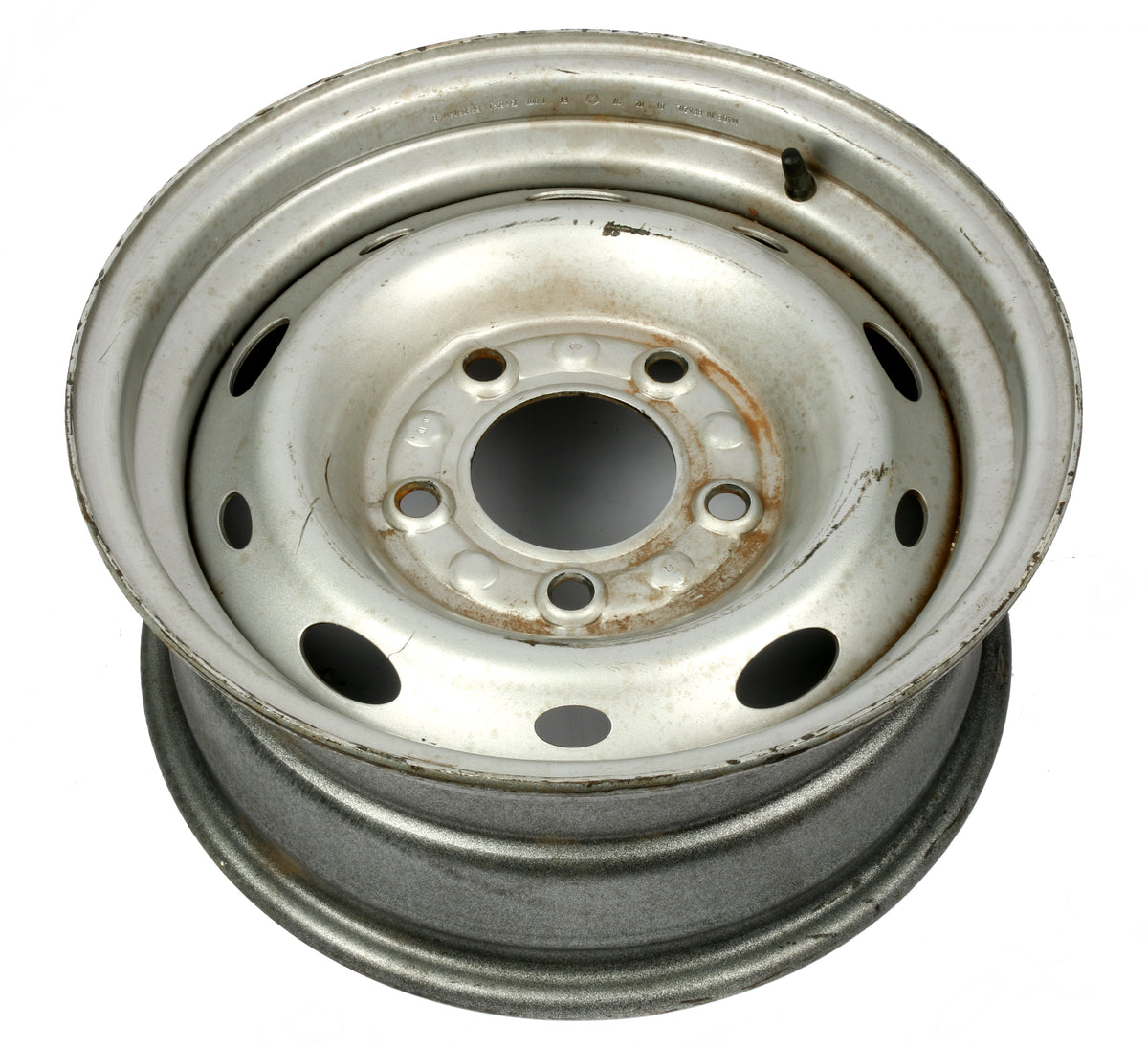 1998-2003 Dodge 1500 2500 3500 Van Silver Steel Rim 15x6.5 5 Lug 5.5 ...