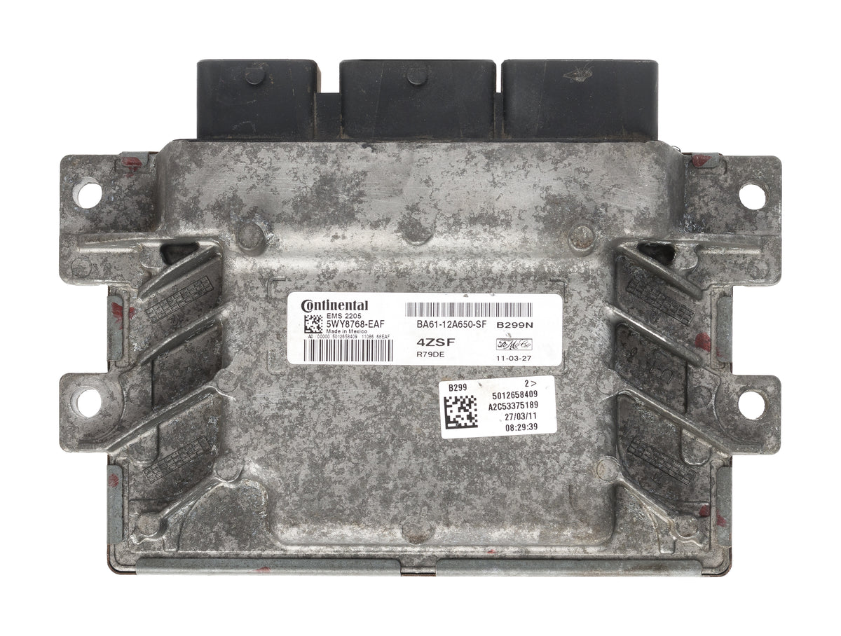 2011 Ford Fiesta EEC Electronic Engine Control Module Part Number BA61 ...
