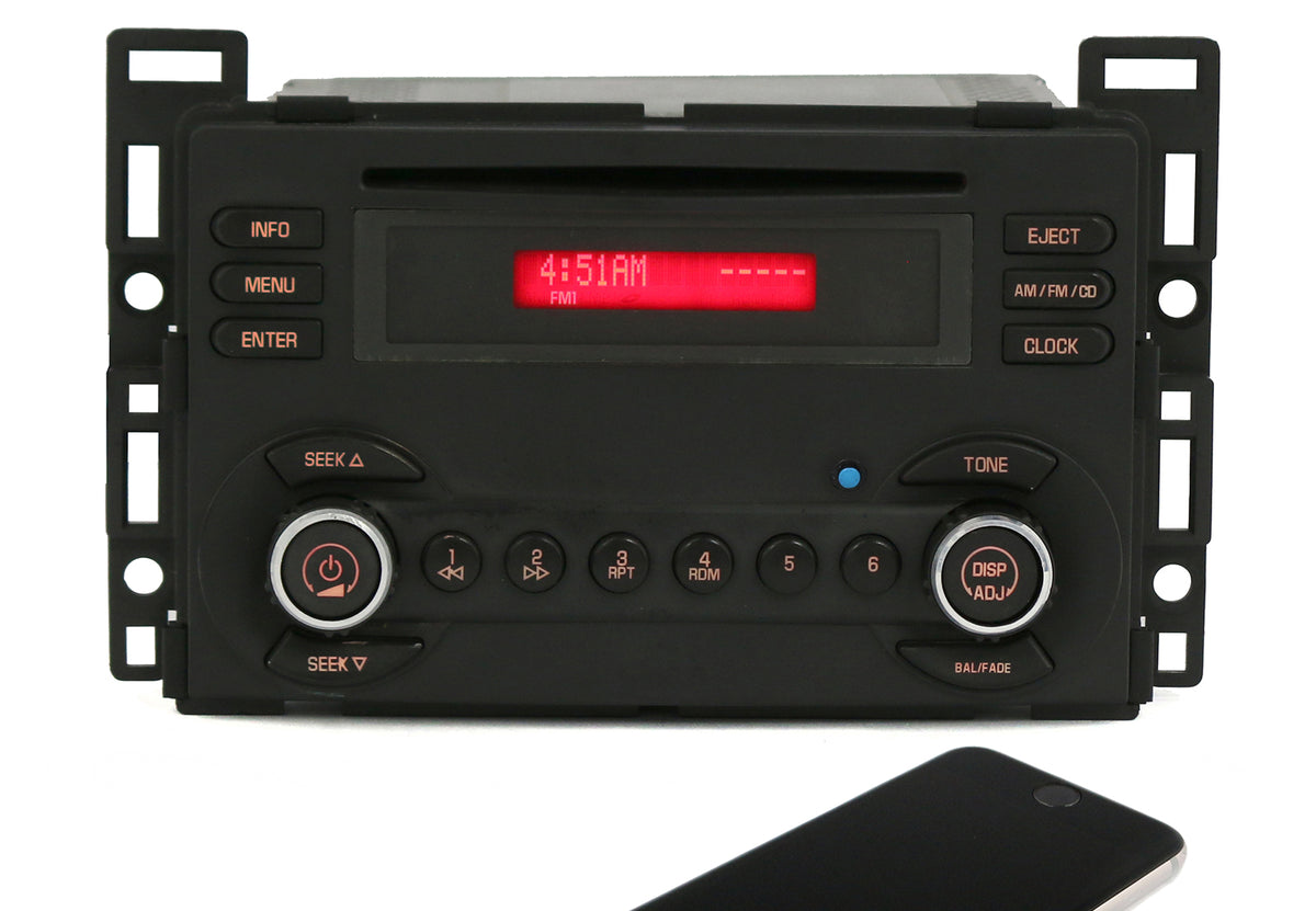 06-07 Pontiac G6 AM FM Radio CD Player w Bluetooth Part 15825302 Optio ...