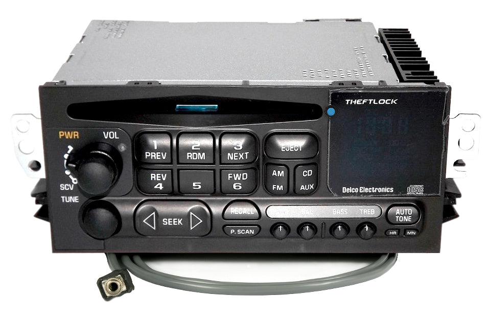 1997-04 Chevrolet Corvette AM FM CD Radio w Aux On Pigtail & Bluetooth ...