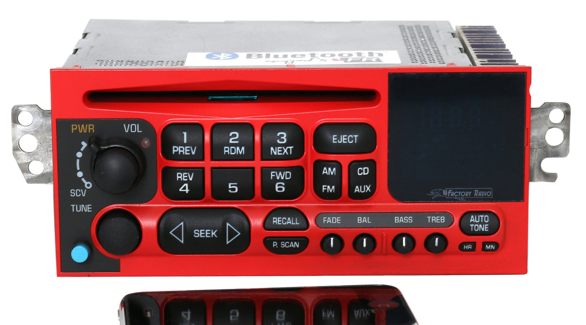 1995-02 GMC Isuzu Chevy Car AM FM CD Player with Bluetooth Red Version ...