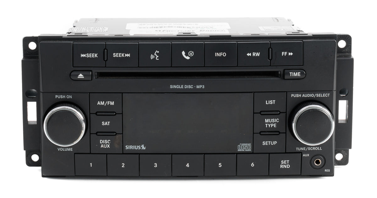 Jeep Chrysler 2008-2013 AMFM Stereo mp3 CD Sirius With Aux Input RES P ...