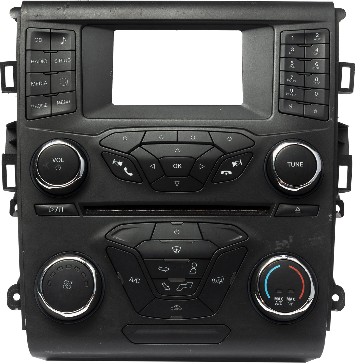 2016 Ford Fusion AM FM Radio Audio Climate Control Panel Bezel Part GS ...