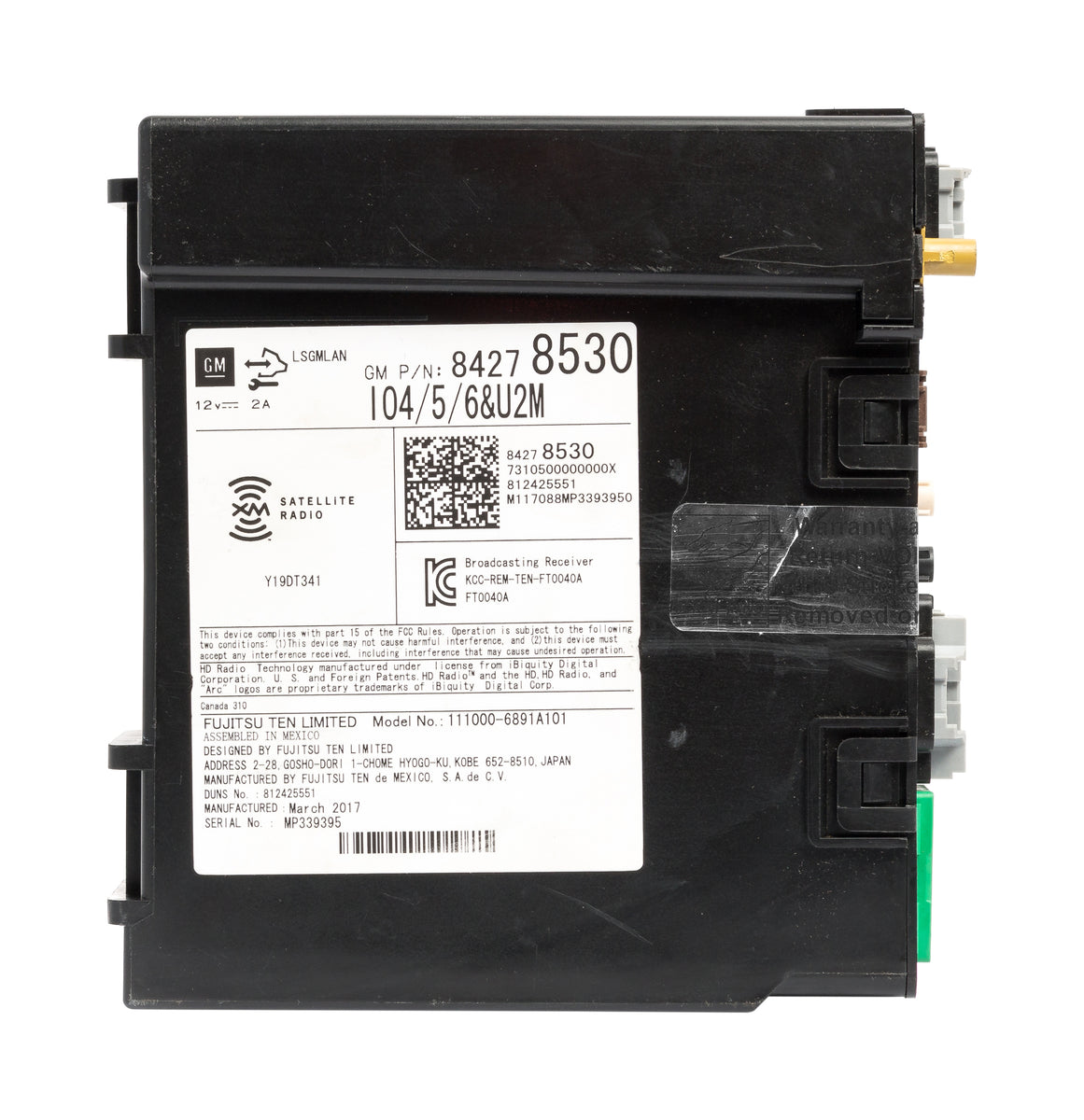 2017-2019 Chevrolet Silverado 2500 AM FM Radio Receiver XM Ready 84278 ...