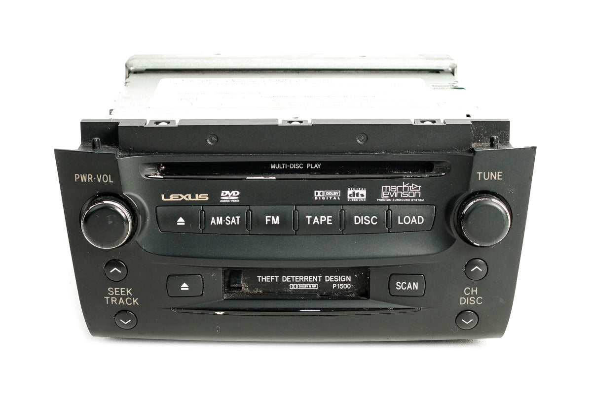 2006 Lexus GS300 GS430 AM FM Cassette XM CD DVD Player 86120-30C80-E0 ...