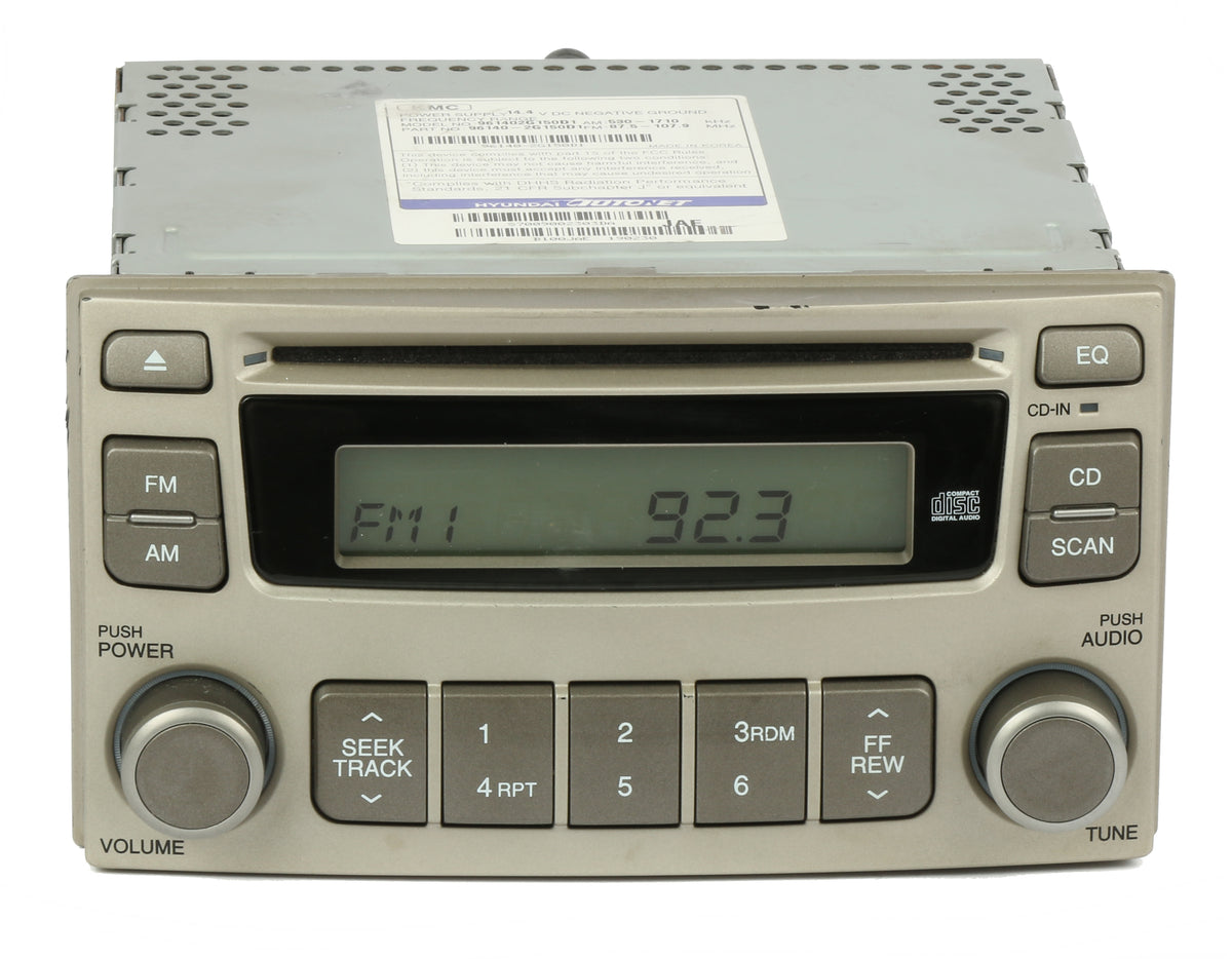 Kia 06-2007 Magentis Optima AM FM Radio Single Disc CD Player 96140-2G ...