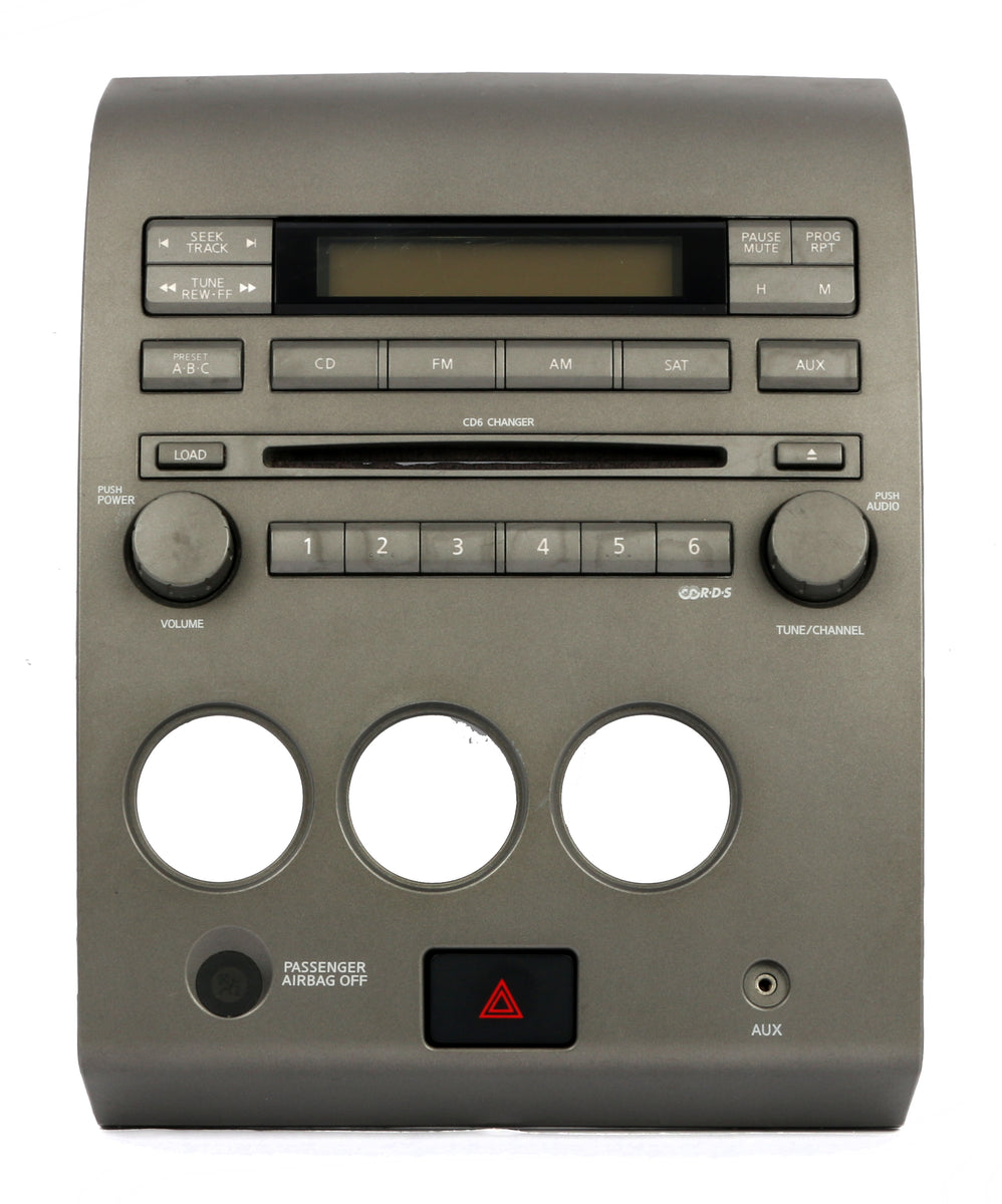 2008-2012 Nissan Titan Front Dash Mounted Control Panel w Aux Input 68 ...