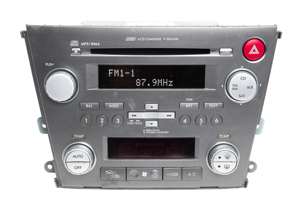 2009 Subaru Legacy OEM AM FM Radio MP3 XM 6 Disc Player 86201AG73A Fac ...