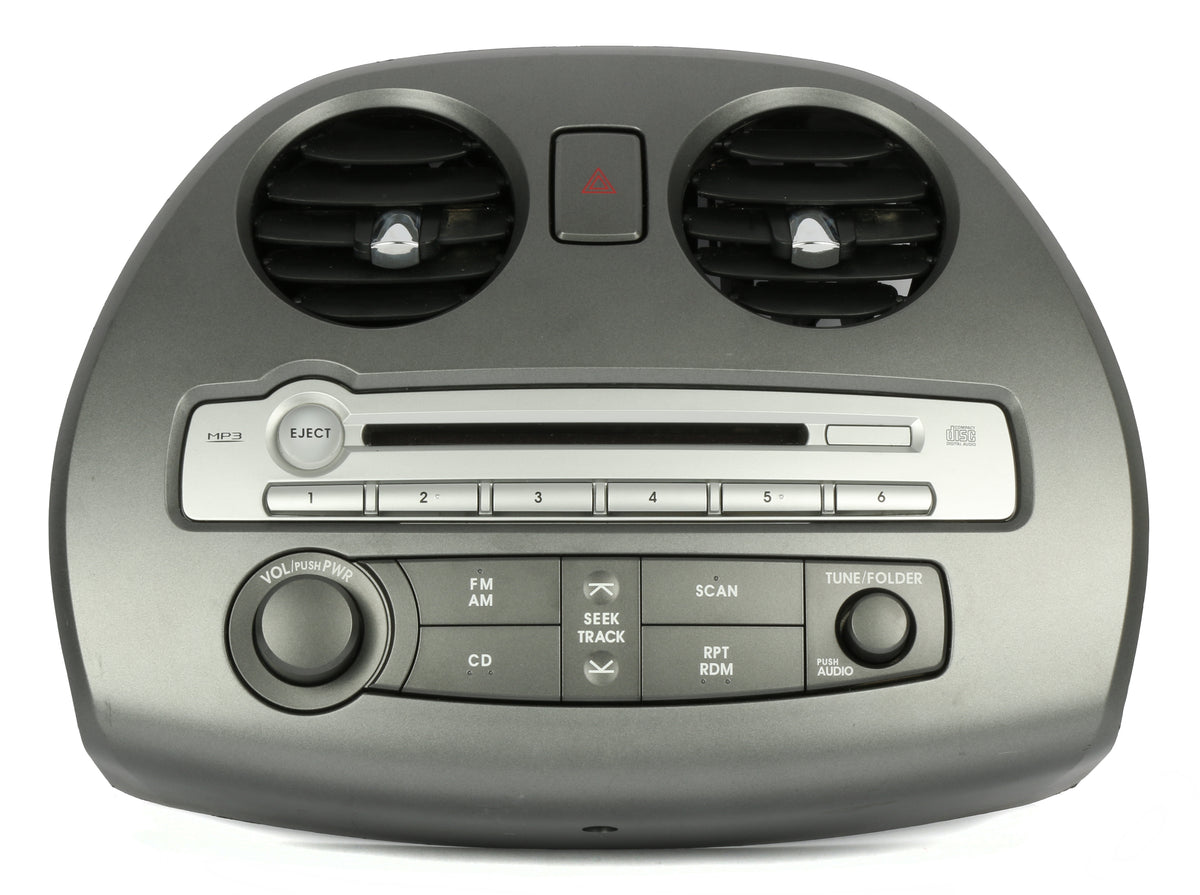 08 Mitsubishi Eclipse AM FM CD Control Panel w Vents & Hazard Switch M ...