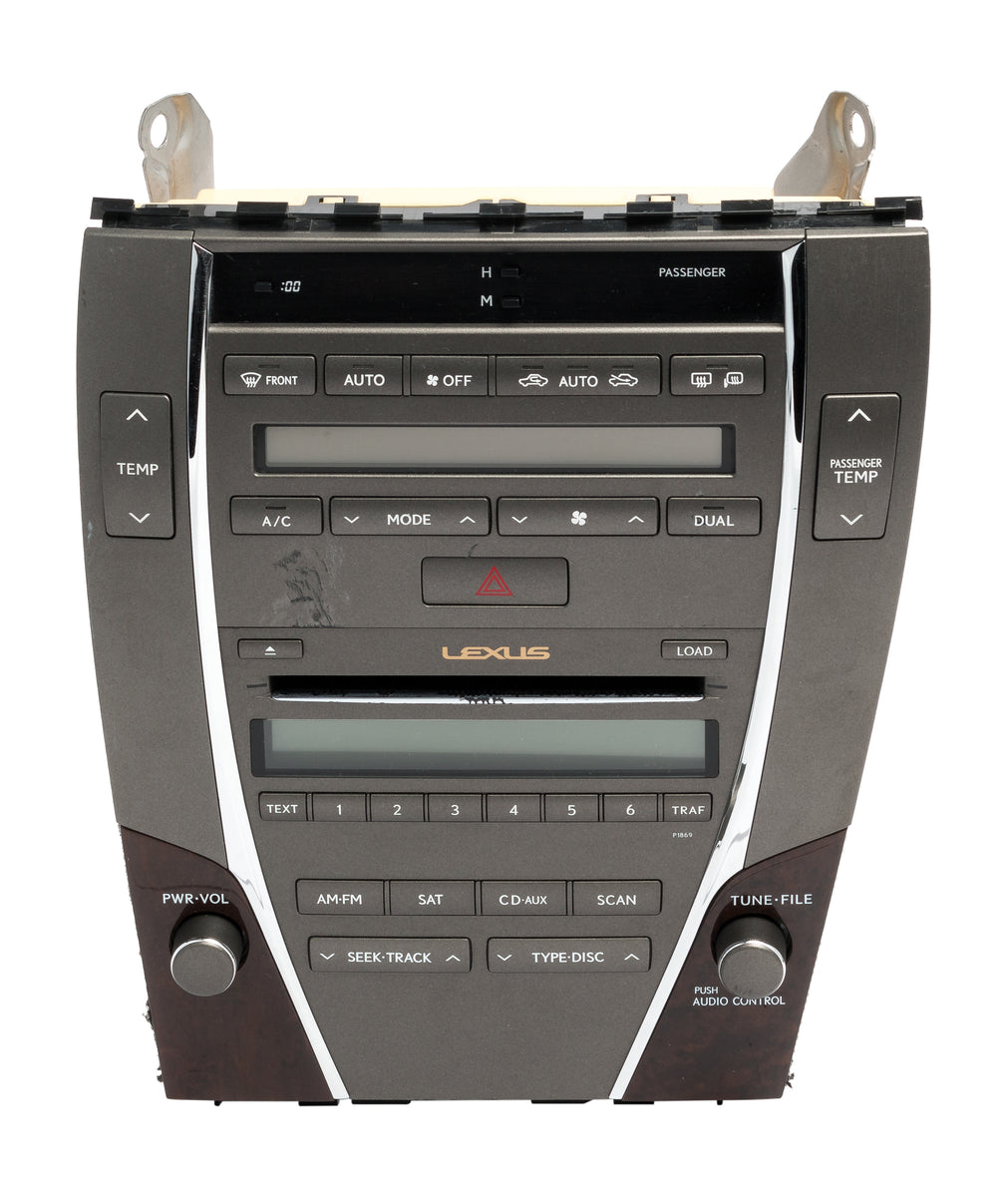 2010-12 Lexus ES350 AM FM Radio 6 Disc CD Player w AC Controls 86120-3 ...