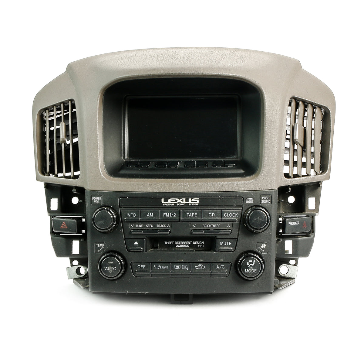 1999-2003 Lexus RX300 AM FM Cassette Radio Navigation Bezel P1714 8612 ...