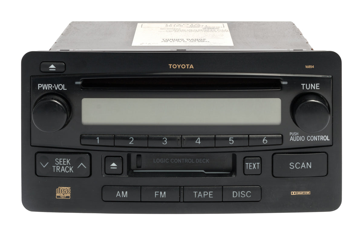 2003-2005 Toyota Sequoia AM FM Radio Cassette CD Player 86120-0C071 16 ...