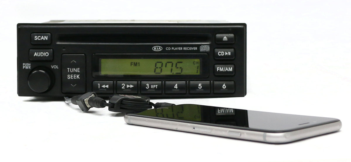 Kia Rio 2003-2005 AM FM Radio Single Disc CD Player with Pigtail Aux 9 ...