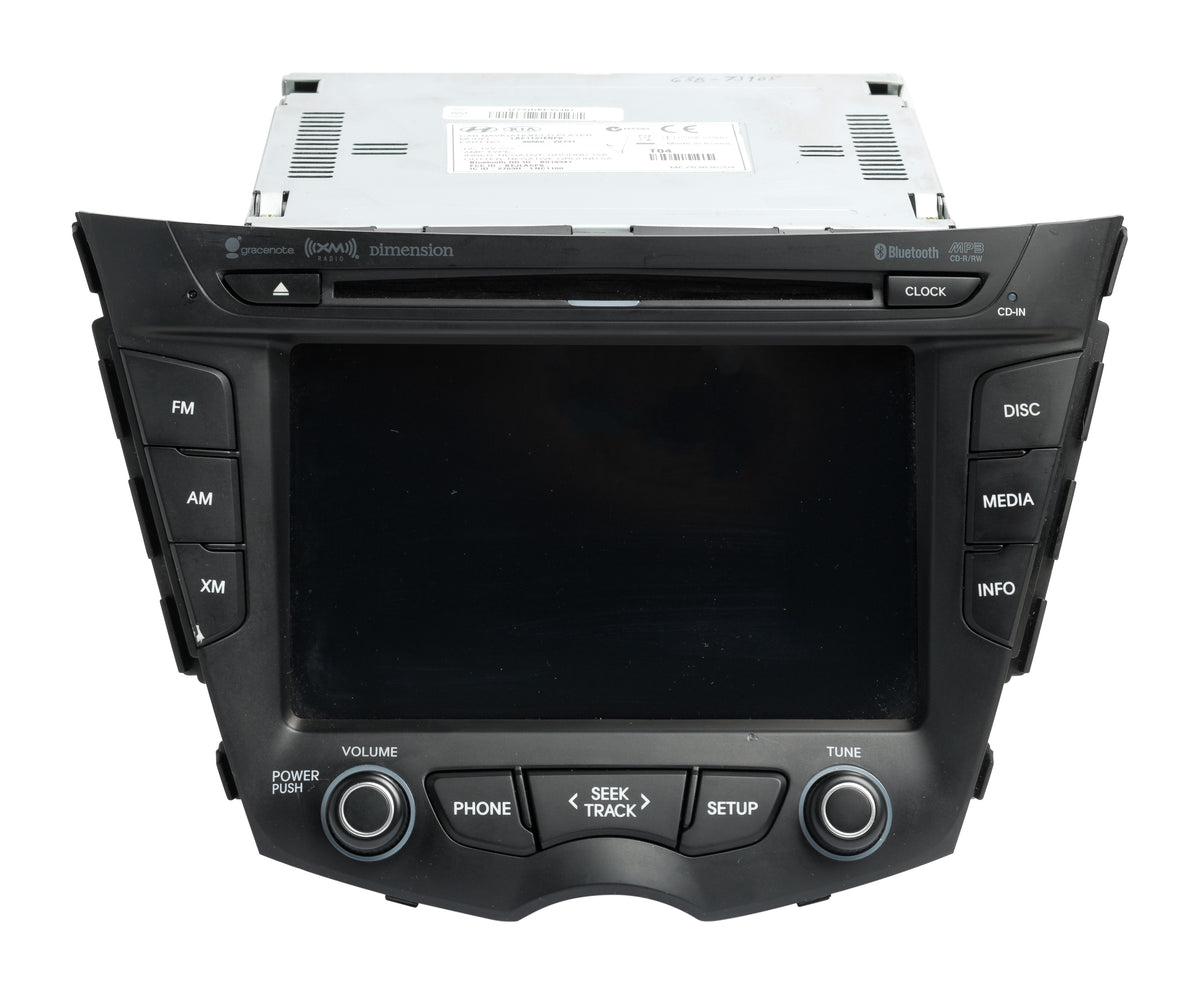 2014-2017 Hyundai Veloster AM FM XM Bluetooth Radio Single-Disc CD 965 ...