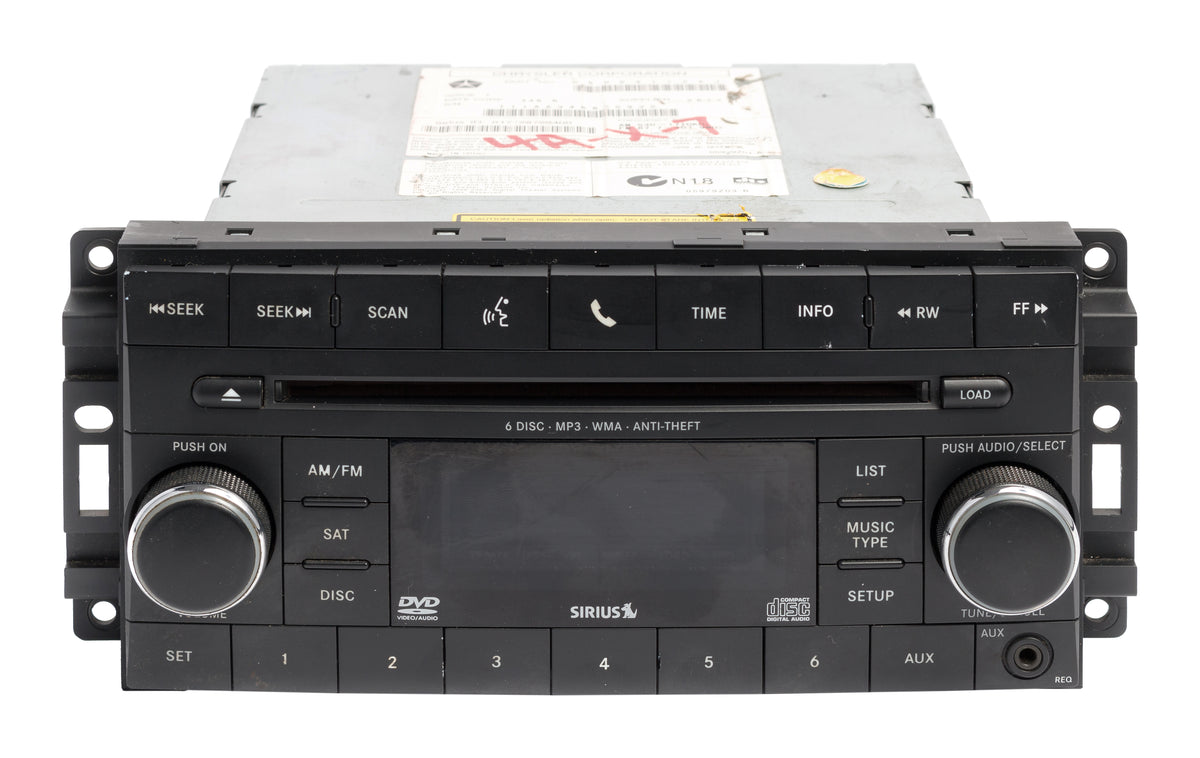 2009 Chrysler Aspen Sebring AM FM Radio Aux XM 6 Disc CD MP3 Player 05 ...