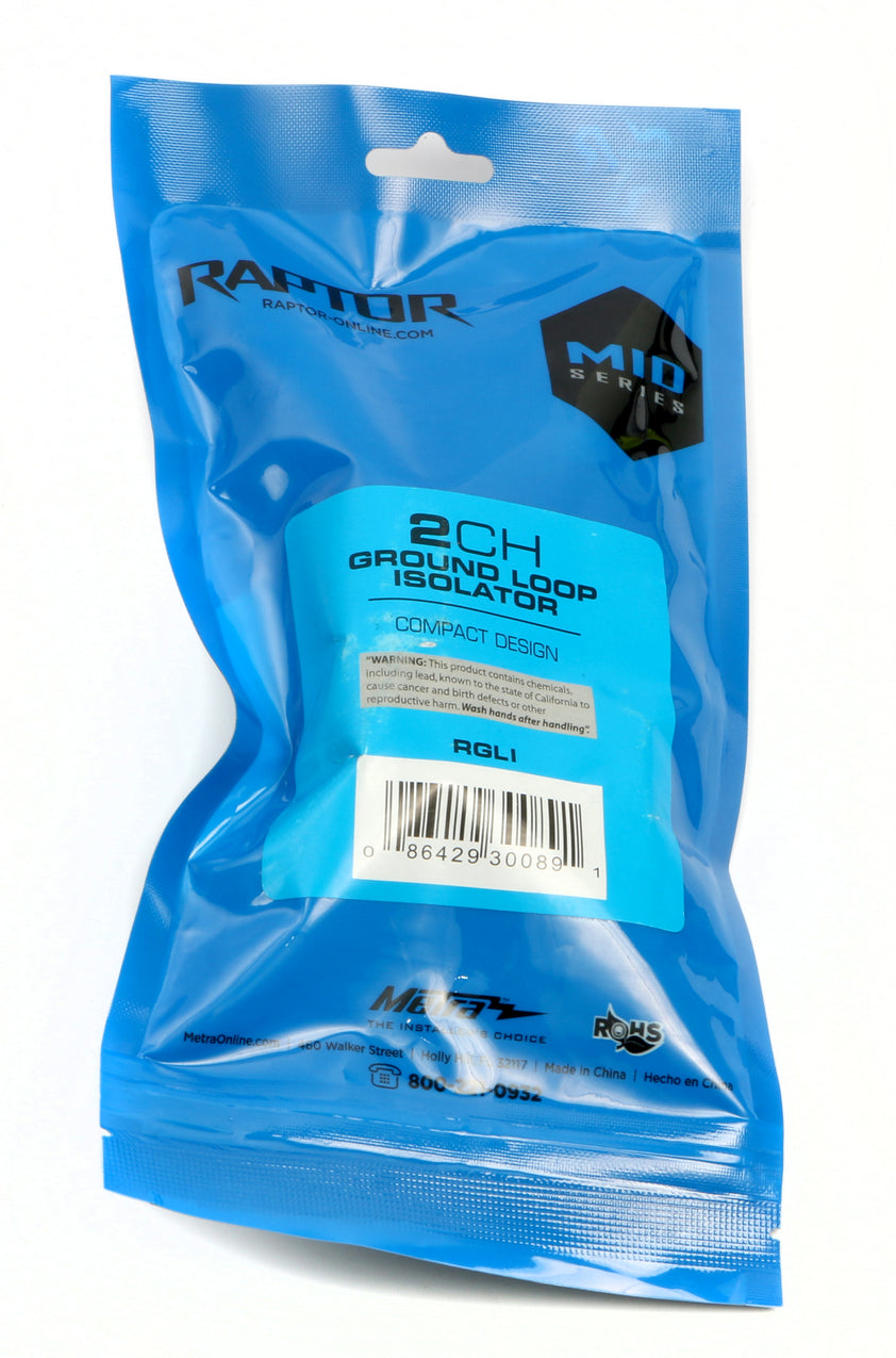 Raptor RGLI 2 Channel Ground Loop Isolator w RCA Metra Premium Mobile ...
