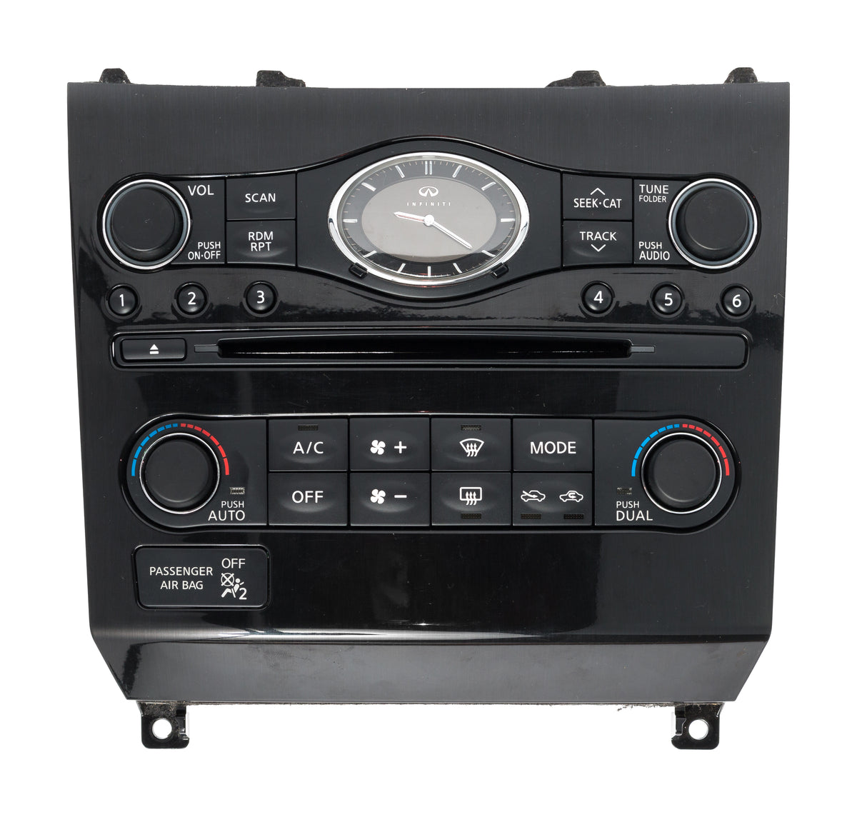 2010-17 Infiniti FX Series QX70 Climate Navi Temp Audio Control Panel ...