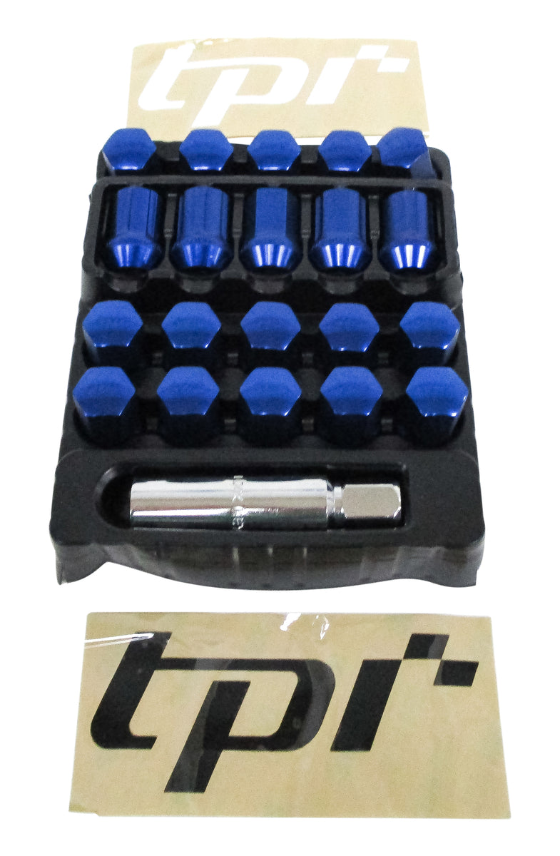 TPi XR Lightweight Alloy Wheel Nuts & Locks With Lock Key 12 x 1.25 Bl ...