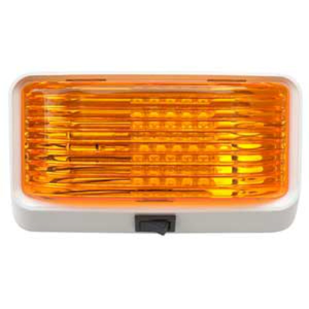Diamond Group Amber LED RV Surface Mount Porch Light With On/Off Switc ...