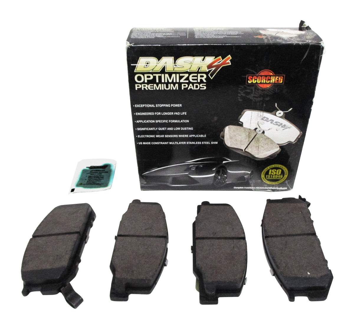 Dash4 Optimizer Premium Metallic Brake Pads Fits 1991-1996 Toyota Prev ...