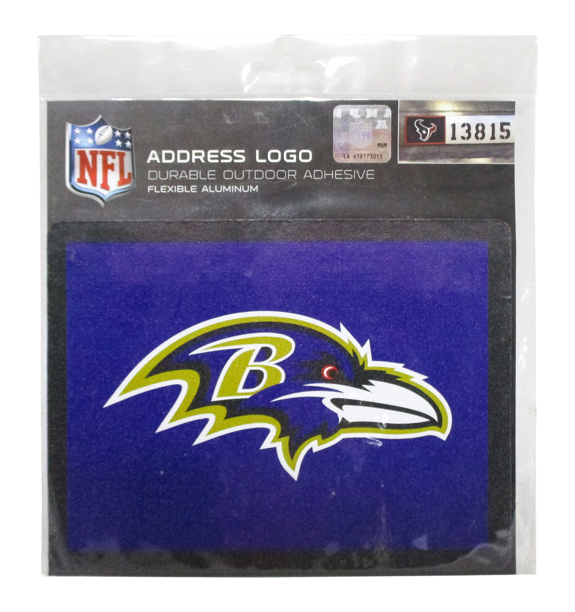 Applied Icon Official NFL Durable Address Logo Decal Baltimore Ravens ...