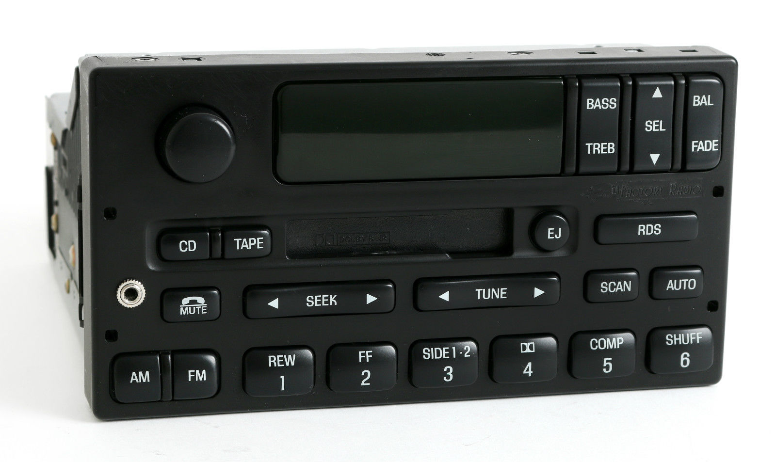 00-02 Ford Expedition AM FM Cassette Radio w CD Ctrl & Aux Input YL1F ...