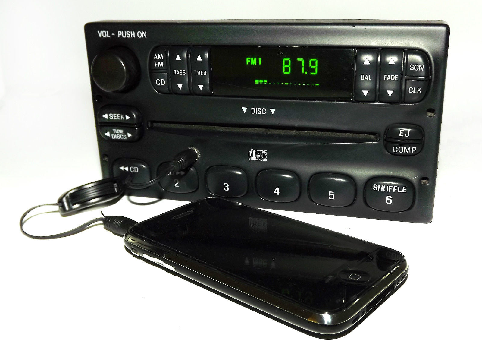 Ford Ranger 2000-2003 AM FM CD Radio w Aux mp3 3.5mm iPod Input - YW7F ...
