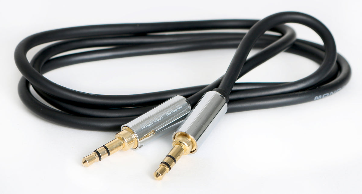 3ft Mobile 3.5mm Stereo Audio Cable - Gold Plated - Male to Male Auxil ...