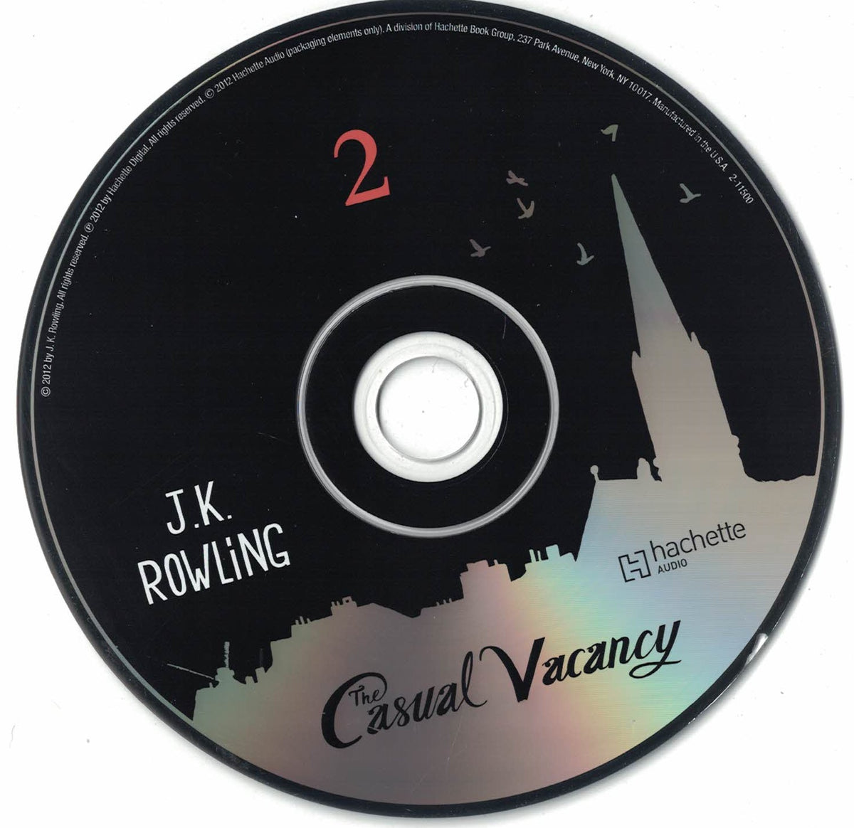 J.K Rowling The Casual Vacancy 2012 CD Professionally Cleaned ...