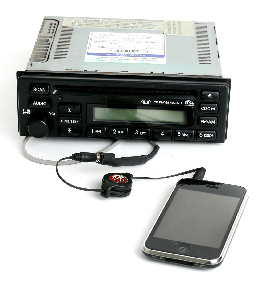 Kia Rio 2003-05 Radio AM FM CD Player Upgraded w Aux Input on Pigtail ...