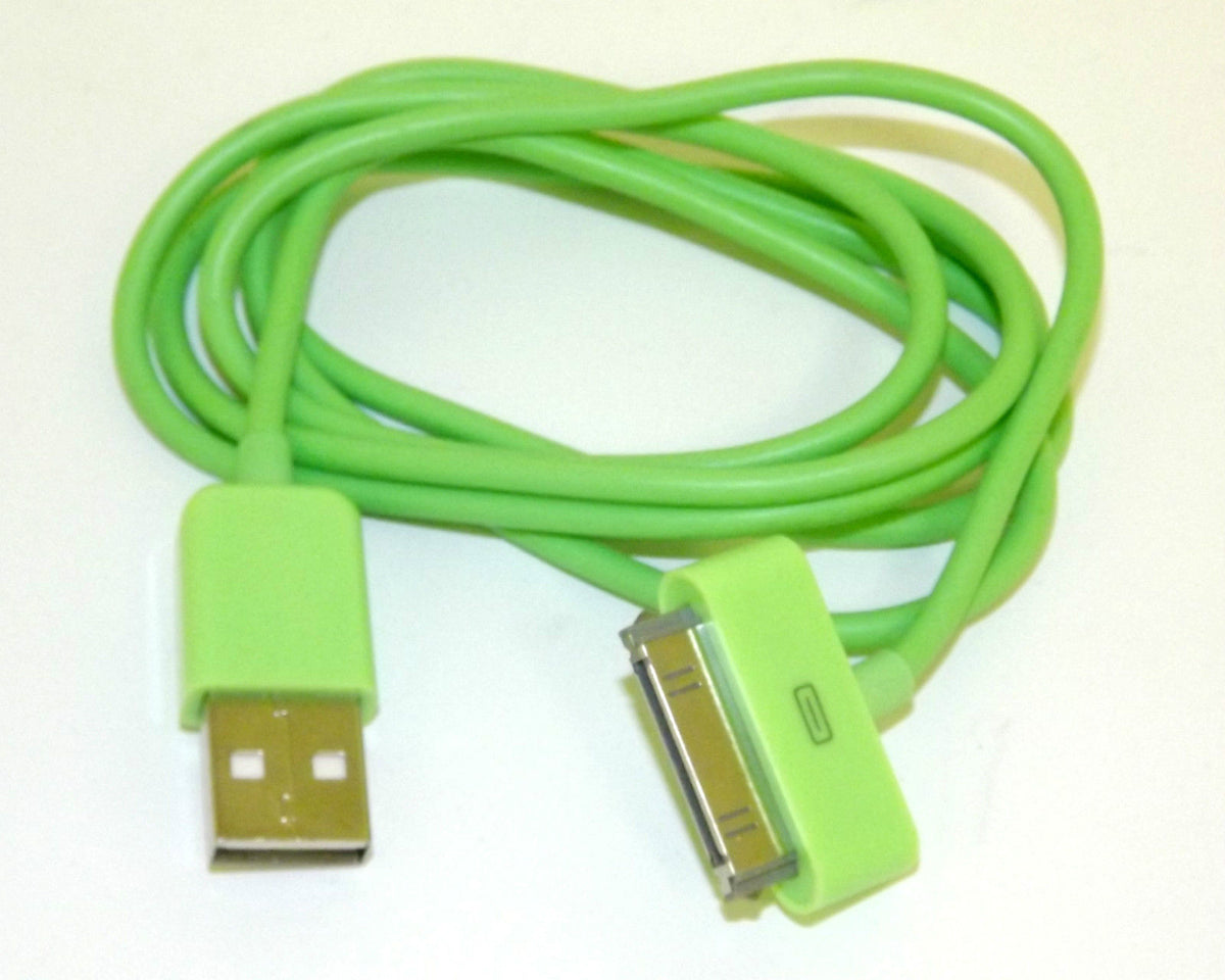 Lime Green - iPhone iPod USB Charger & Data Sync Cable - 3GS 4G 4S Nan ...