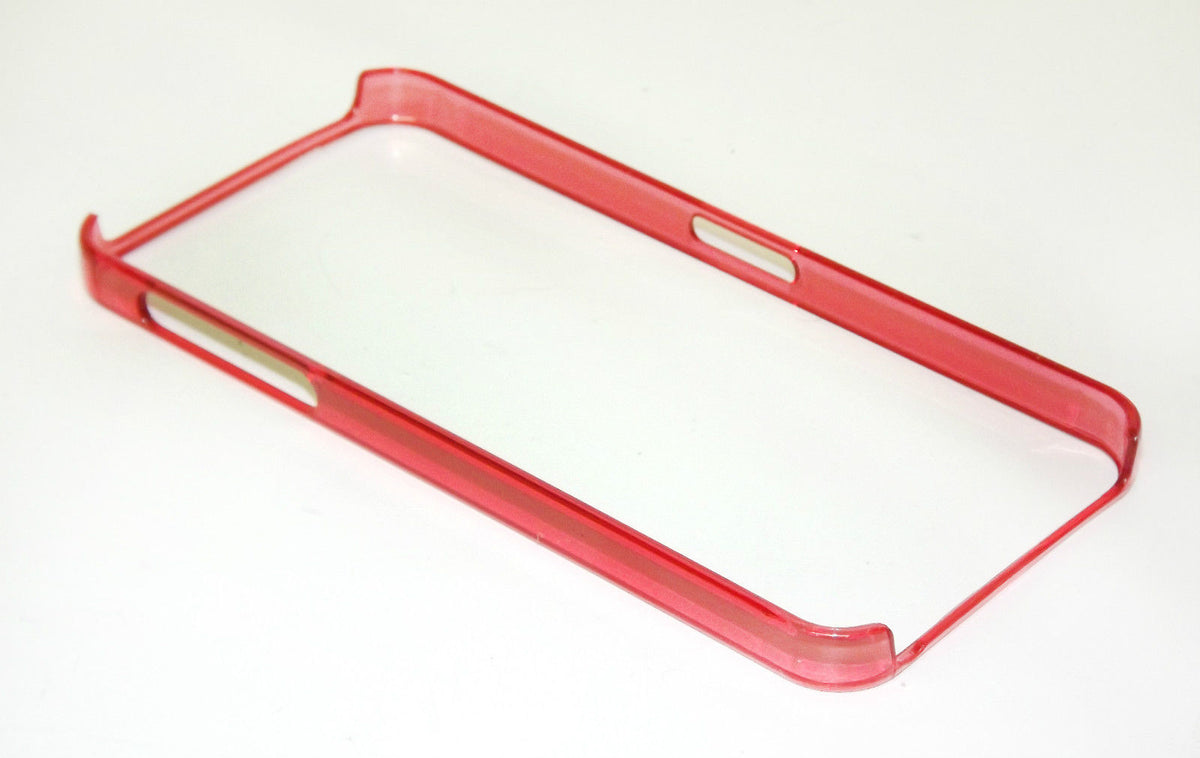 Transparent Red Bumper Frame Protective Case for iPhone 5 - Thin Desig ...