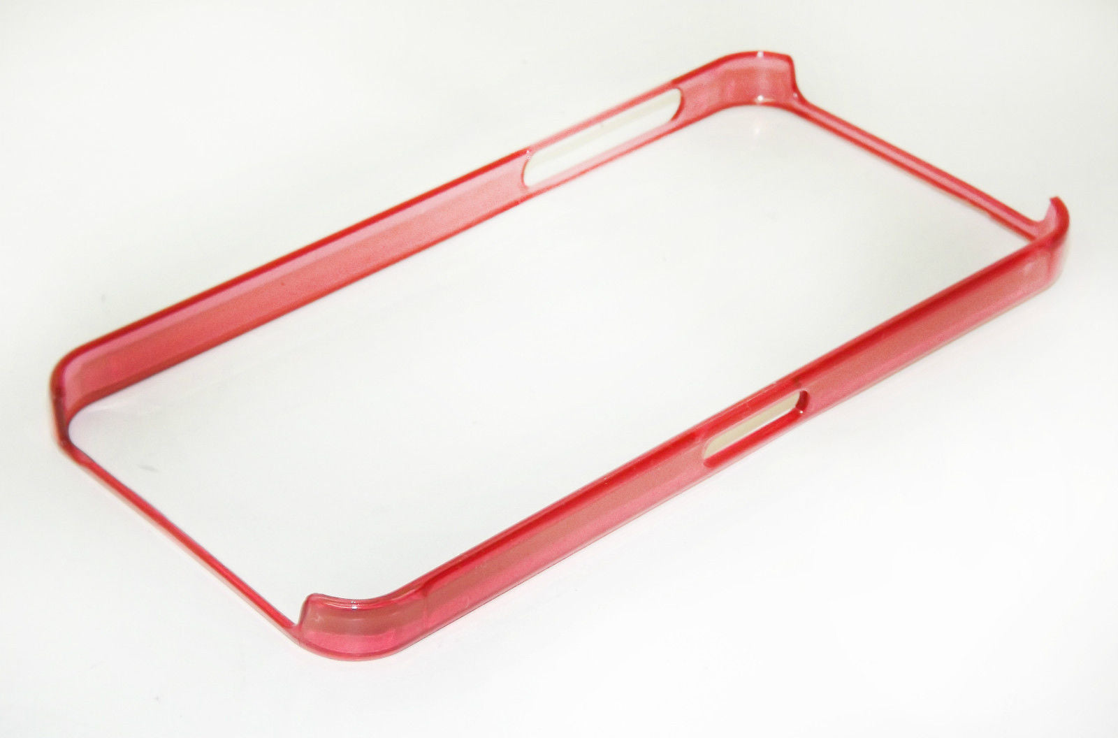 Transparent Red Bumper Frame Protective Case for iPhone 5 - Thin Desig ...